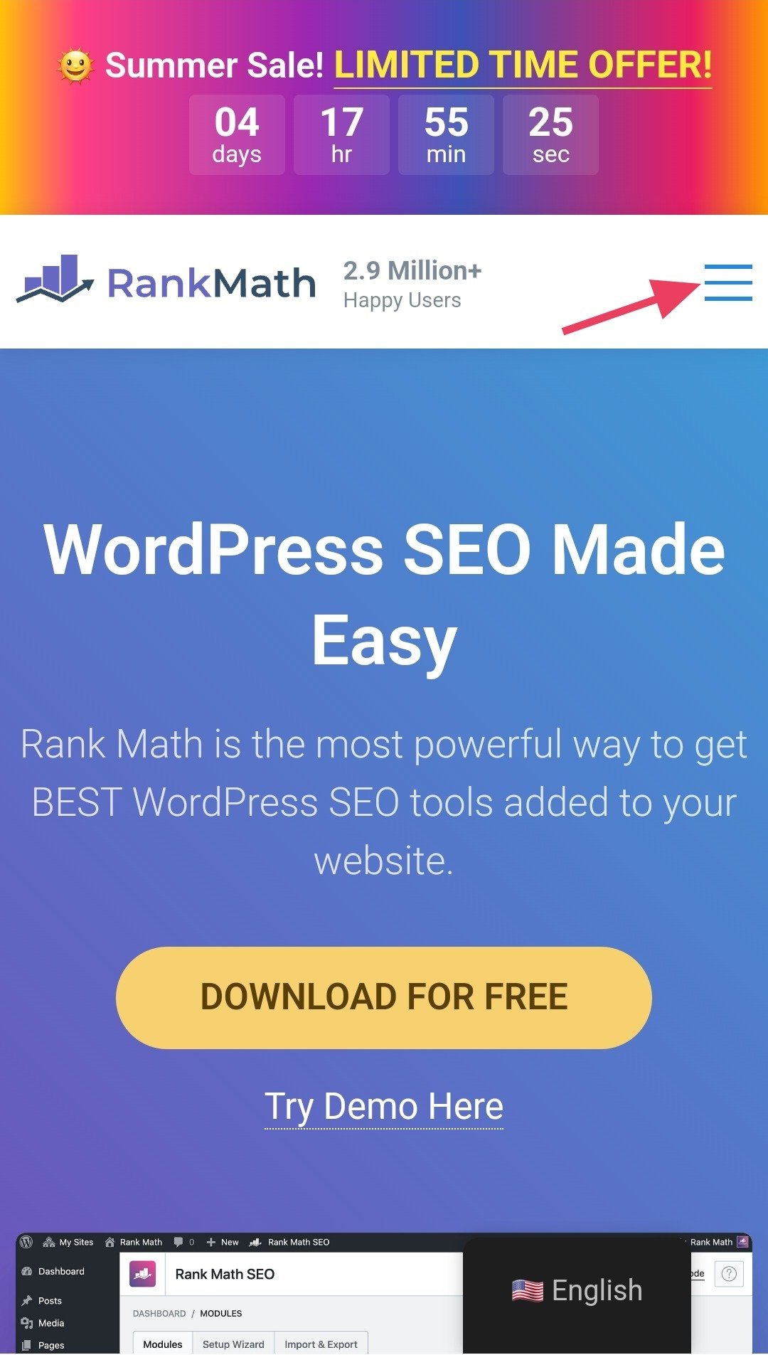 How To Download Rank Math SEO For Free On WordPress 2026